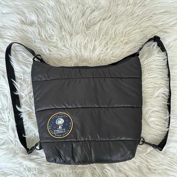Peanuts | Bags | Rare Snoopy Peanuts Backpack Crossbody Bag Y2k Black ...